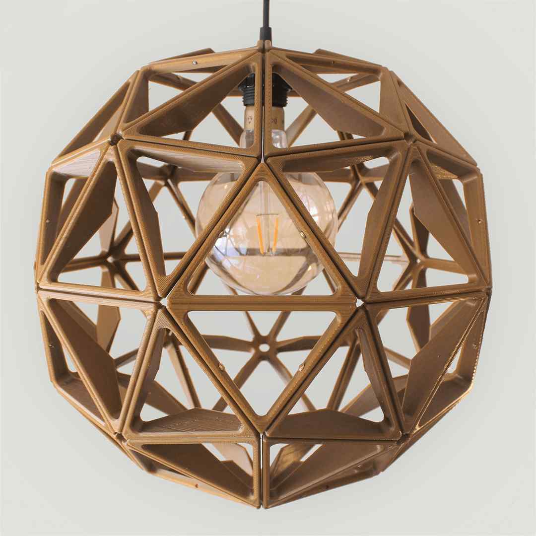 Geodesic Sphere Lampshade - 3D Print Project Athens